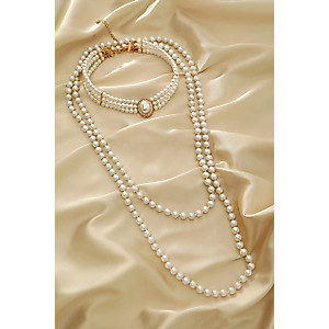 BABEYOND US-pearlchokerlonglace-set