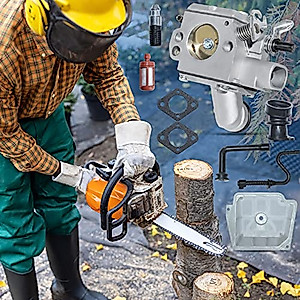 AUMEL C3R-S236 Carburetor Carb Gasket Kit for Stihl MS361 MS 361 Chainsaw Replace # 1135 120 0601 w/Air Fuel Oil Filter Line Intake Manifold.