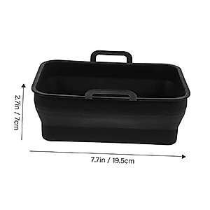 KICHOUSE 2pcs Air Fryer Liner Portable Air Fryer Oven Air Fryer Silicone Bakeware Baking Pan Basket Inner Pot for Air Fryer Air Fryer Parchment Paper Portable Pot Mat Air Fryer Inner Pad