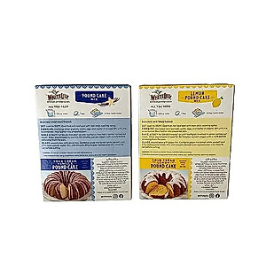 White Lily Pound Cake Mix, 16.2 OZ Box Bundled With White Lily Lemon Pound Cake Mix, 16.2 OZ Box and Measure Equivalents Refrigerator Magnet
