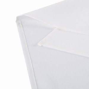 Waysle White Tablecloth for Rectangle Tables 60 x 102 Inch - Washable Polyester Table Cloth for 6 Foot Table - Perfect for Wedding, Restaurant, Party, Dinning, Banquet Decoration