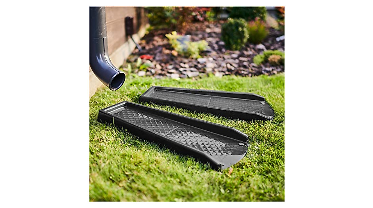 HomeBuddy Black Gutter Downspout Extension - 2 Pack