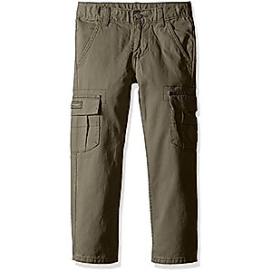 Wrangler Authentics Boys’ Classic Cargo Pant, olive, 14