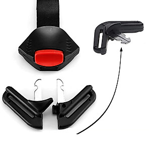 Universal Child Seat Toddler Harness Clip Fixed Lock Buckle 5 Point Adjustable Strap Locking Buckle Clip for Stroller High Chair Pram Buggy Kid Pushchair