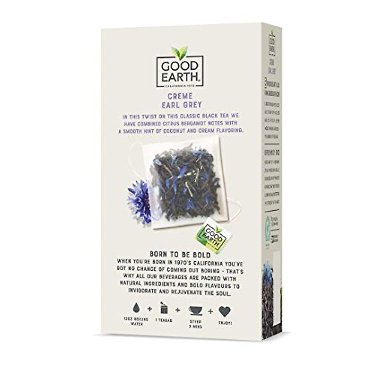 Good Earth Sensorial Blend All Natural Crème Earl Grey Black Tea, 15 Count (Pack of 5)