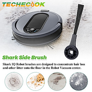 102KY1000 Side Brushes Replacement for Shark IQ Robot Replacement Part RV912S RV1100 R100 R101AE RV1001AE RV1000 AV911S AV1010AE AV2501AE RV2011DRUS Shark Vacuum Brushes Replacement 102KY1000 (10Pack)