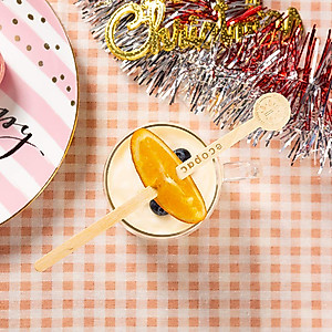 Wooden Coffee Stirrer Sticks Disposable Environmentally Friendly Biodegradable Cafe Grade Beverage Stir Sticks for 7 InchCoffee Milk Cocktail Tea (100PCS)