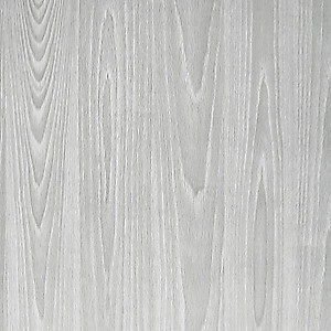 Melwod Gray Wood Contact Paper 17.71 x 118 Inch Wood Grain Texture Peel and Stick Wallpaper Adhesive Paper Light Grey Wall Covering Desk Shelf Drawer Liner Cabinets Wardrobe