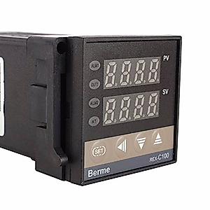 Temperature Controller PID REX-C100 AC100-240V and a 40A Solid State Relay with K Thermocouple GD 0 to 400°C
