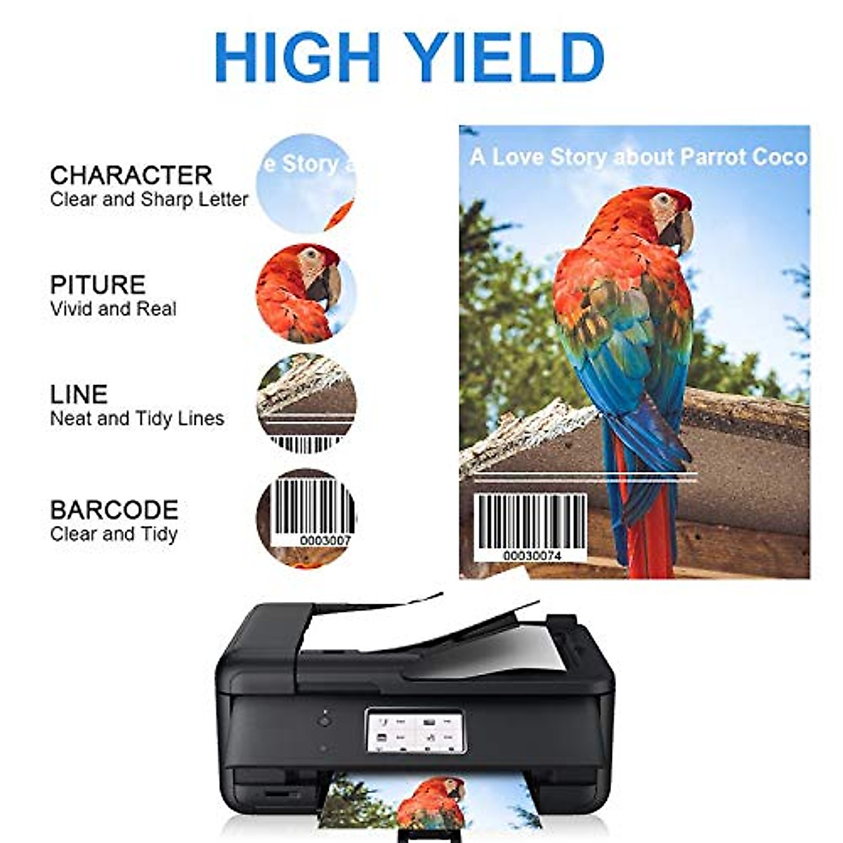 FAcms Remanufactured 245XL 246XL Combo Pack Ink Cartridge Replacement for Canon Pg-245Xl Cl-246Xl PG-243 CL-244 to use with Pixma MX492 MX490 MG2522 MG2520 MG2420 MG2920 MG2922 MG3022 MG3029 (2-Pack)