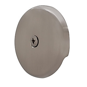 Westbrass Twist & Close Tub Trim Set with One-Hole Overflow Faceplate, Satin Nickel, D94-07
