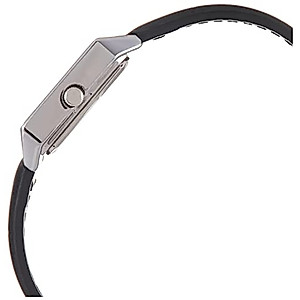 Casio LTP-V007L-7B1 Women's Rectangular Leather Strap Silver Roman Dial Dress Watch