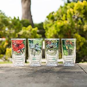 Tervis Recycled Made in USA Double Walled Insulated Tumbler Travel Cup Keeps Drinks Cold & Hot, 16oz - 4pk, Assorted Nature