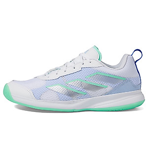 adidas Women's AvaFlash Sneaker, White/Silver Metallic/Pulse Mint, 9