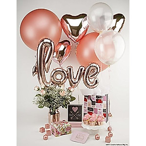 Bubble Weight Balloon Weight, 35 Gram, Metallic Rose Gold, 10 Piece