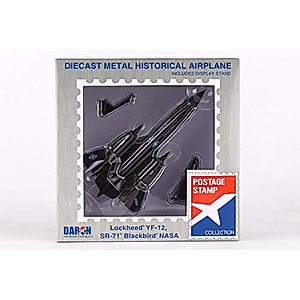 Daron Postage Stamp NASA YF-12 (SR-71 Blackbird) (1:200) PS5389-1