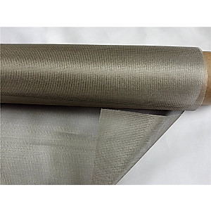 Amradield Faraday Mesh Nickel Copper Electromagnetic Shielding Window Fabric Transparent Clear Mesh Gauze Tulle Type
