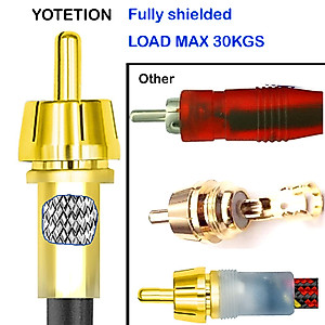 Digital Coaxial Audio Cable 6FT,1RCA Male to 1RCA Male Subwoofer Cable RCA Video Cable for Subwoofer, Home Theater, Video/Audio Subwoofer Rear View Parking Camera