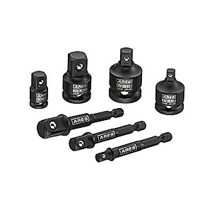 ARES 28000 - Impact 3-Inch Extension and Socket Adapter Set - Includes 3-Inch Extensions in 1/4-Inch Drive, 3/8-Inch Drive, and 1/2-Inch Drive, 2 Adapters, and 2 Reducers
