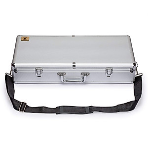 Yellow Mountain Imports Aluminum American Mahjong Case with Shoulder Strap - Presidential (Case Only)