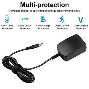 12V 1A Power Adapter for Razor Power Core 90, E90 E95 95 Charger, ePunk, XLR8R, Electric Scream Machine, Kids Ride On Toys, Electric Scooter Power Supply - 6.5 FT Battery AC DC Power Cord Charge