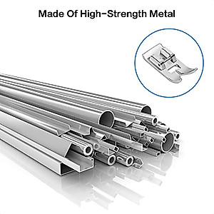 TISEKER 2 Pieces Zig Zag, Straight Stitch Presser Foot Universal General Purpose Zigzag Snap On Foot for Singer, Brother, Janome, Kenmore, Babylock, Toyota, Etc Domestic Sewing Machines