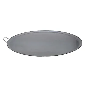 Comal Para Tortillas Grandes Redondo Para Estufas for Tortillas y Quesadilla Carbon Steel Heavy Duty Metal Handle (15.5 Inch)