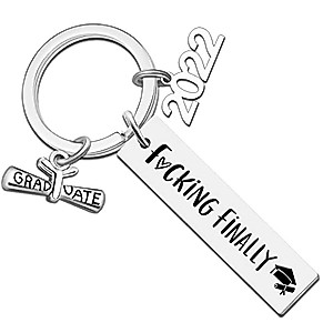 Womens Mens Teens Stocking Stuffers for Teen Girls Boys Teenage Women Men Adults Stockings Stuffer 2022 Graduation Key Chain Gift for Her Him, Grad Jewelry Key Ring Gift