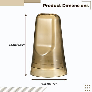 24 Pieces Pour Spout Cover, Homaisson Universal Dust Caps for Pourers Translucent Plastic Dust Cover for Bottle Caps-1.77×2.95inch