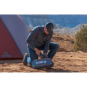 Klymit Ridgeline Camping Chair for Adults, Folding Chair for Outside, Blue