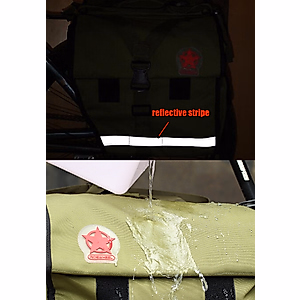 ArcEnCiel Bike Bag Bicycle Panniers Water-Resistant Large Capacity Rack Trunks Rear Seat Carrier Pack - Rain Cover Included