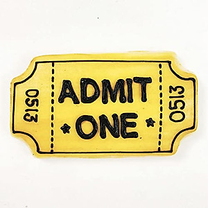 Ticket Plaque Cookie Cutter 3.75 Inch - Made in the USA – Foose Cookie Cutters Tin Plated Steel Ticket Plaque Cookie Mold