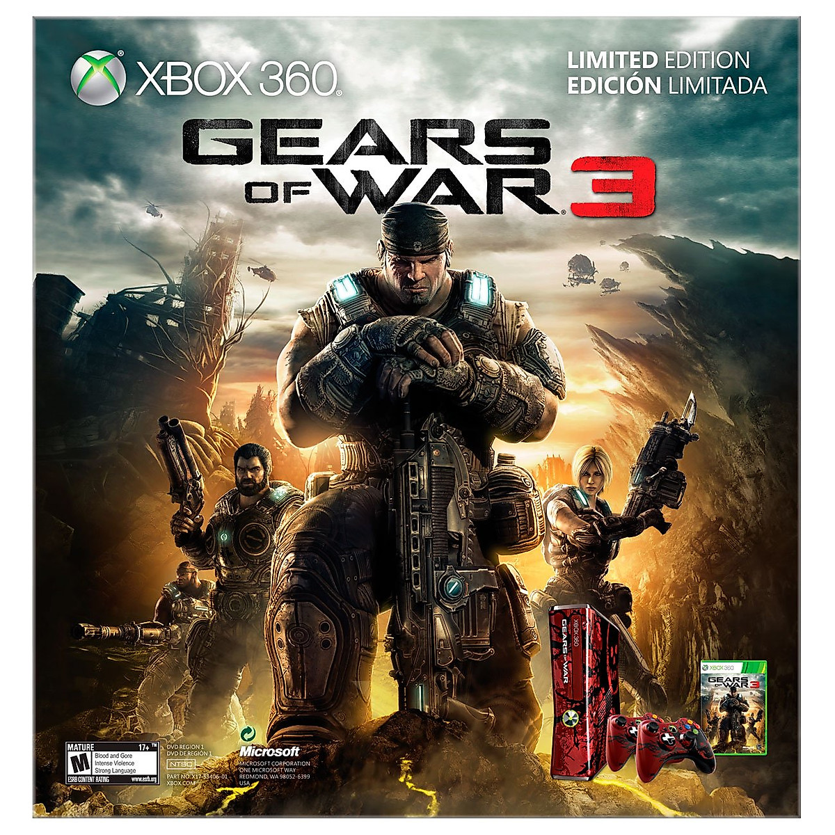 Xbox 360 Gears of War 3 Limited Edition Console Bundle