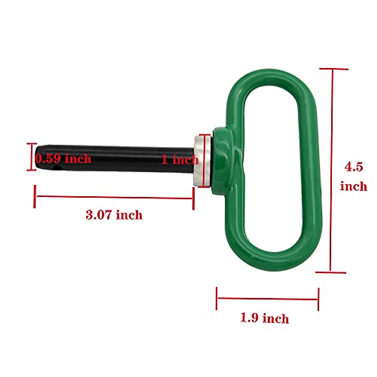 Magnetic Hitch Pin LP63768 Lawn Tractor Hitch Pin - Lawn Mower Trailer Hitch Pins by Rain King