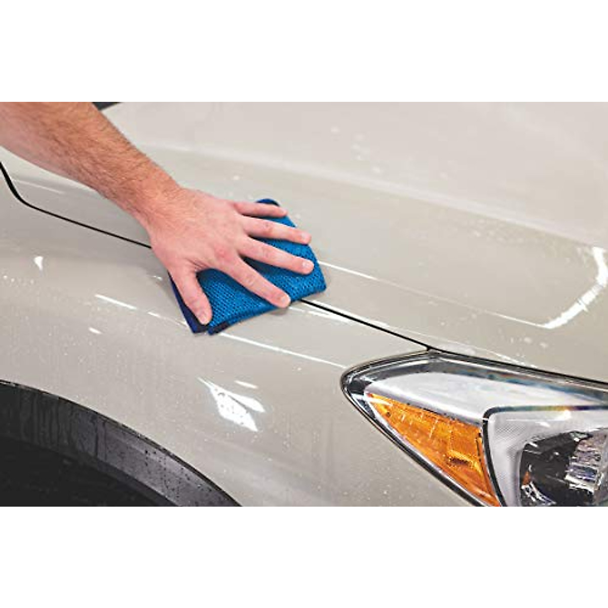 The Rag Company - Ultra Clay Decontamination Towel - Effective Cleaning & Release of Paint Contaminants; Increase Wax and Sealant Bond; Enhance Gloss and Depth of Color; Fine Grade (12in. x 12in.)