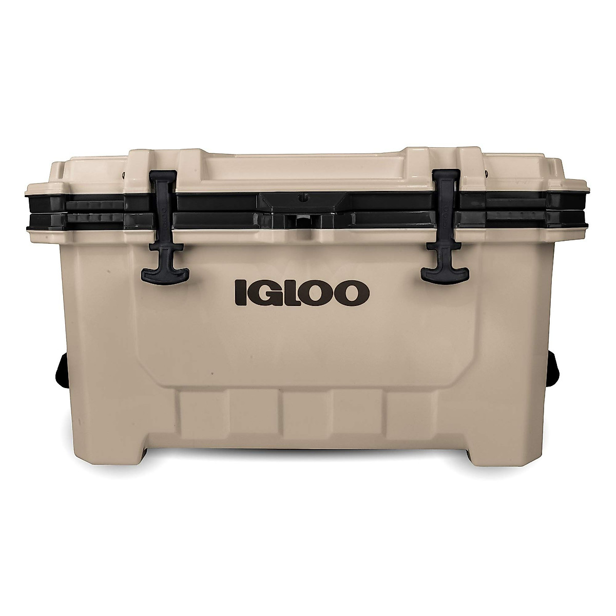 Igloo Tan IMX 70 Qt Lockable Insulated Ice Chest Injection Molded Cooler with Carry Handles