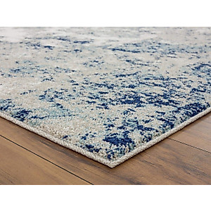 LUXE WEAVERS Rug - Abstract Marble Rug, Affordable Premium Area Rug for Living Rooms, Bedrooms, Dining Areas, Medium Pile, Floor Cover, Soft, Stain Resistant Persian Rug, Ivory / Size 8x10