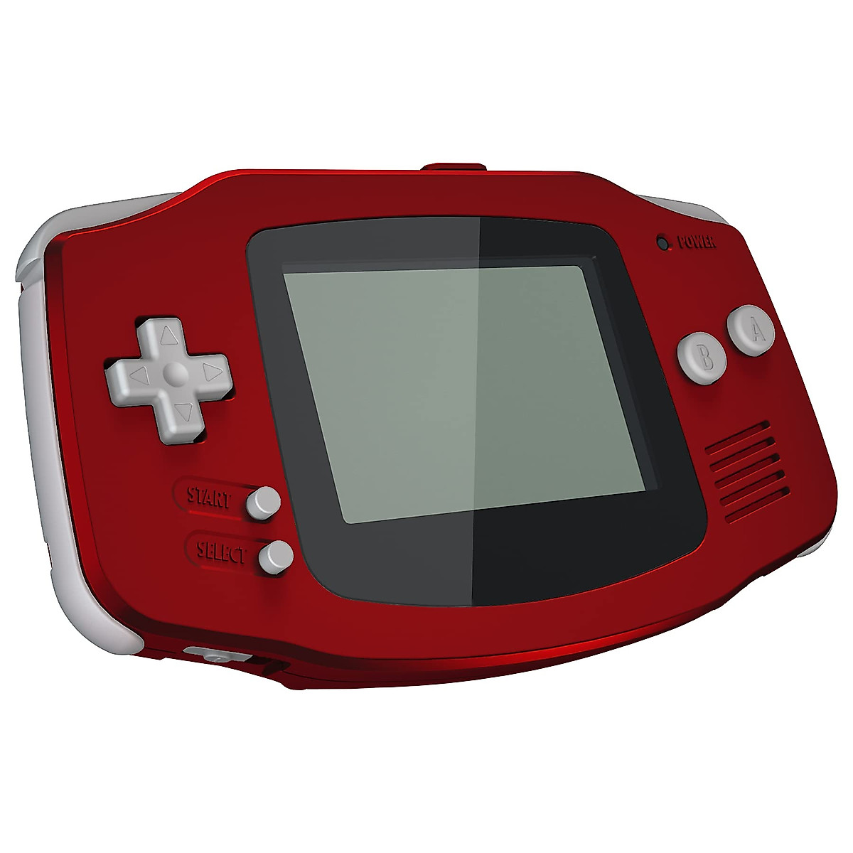 IPS Ready Upgraded eXtremeRate Scarlet Red Soft Touch Replacement Shell Full Housing Cover Buttons for Gameboy Advance GBA – Compatible with Both IPS & Standard LCD –Console & IPS Screen NOT Included