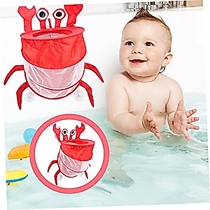 Kisangel Bathtub Toy Storage Animal Shape Folding Bedroom Hanging Bag Bath Toy Holder,Random Color