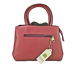 Sibalasi Women’s Flower Leather Top-Handle bag Small Floral Shoulder Bag Designer Handbags Handmade Purse (B-PI)