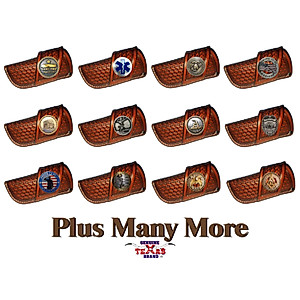 Custom Nocona Weave Fallen Bikers Side Draw Knife Sheath right side