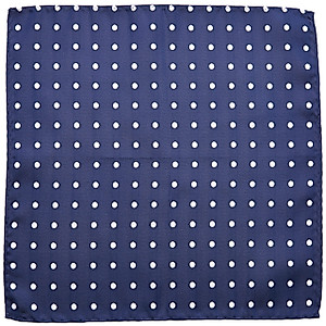 Stacy Adams Men's Satin Dot Tie Set, Navy, One Size
