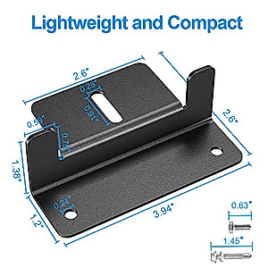 Solar Panel Mounting Bracket Aluminum Solar Panel Z Brackets Roof Solar Panel Bracket for RV, Boat, Wall, Caravans, Yacht and Other Off Gird Installation, Set of 16 Units, Black
