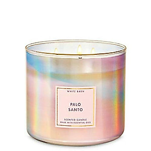 White Barn BBW Palo Santo 3 Wick Scented Candle 14.5 Oz.