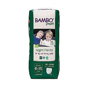 Bambo Nature Premium Dreamy Night Pants: Boys 8-15 years, 10 Count
