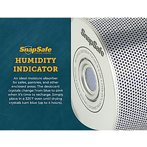 SnapSafe Reusable Canister Dehumidifier, 75902 - Portable, Easy to Use Moisture Absorbers for Gun Safes & Cabinets - Prevent Moisture Damage for Gun Safe Accessories, Firearms in Your Gun Vault