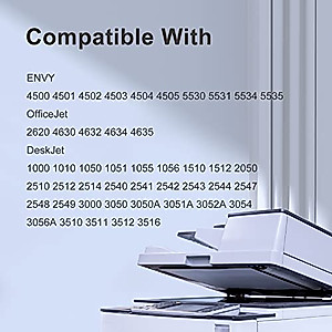 TEINO 61 61XL Black Color Ink Cartridge Combo Pack Remanufactured Replacement for HP 61 Ink for HP Envy 4500 5530 4502 OfficeJet 4630 4635 DeskJet 1000 1010 1510 Printers 61 XL (2 Pack)