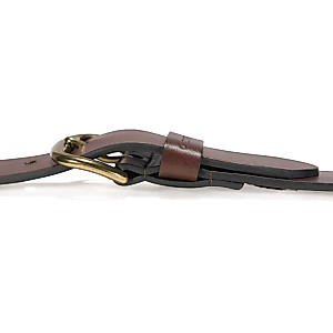 Carhartt Regular Men's Casual Belts, Available in Multiple Styles, Colors & Sizes, Bridle Leather Classic Buckle (Brown), 36