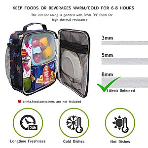 ALAZA Kids Lunch Box Universe Planet Insulated Soft Bag Mini Cooler Back to School Thermal Meal Tote Kit for Boys a02
