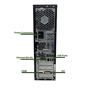 HP Elite SFF Desktop Computer PC, Intel Core i7 3.4GHZ Processor, 16GB Ram, 240GB SSD Drive, WiFi & Bluetooth, Keyboard and Mouse, HDMI, NVIDIA GT 1030 2GB DDR5, Windows 10 (Renewed)